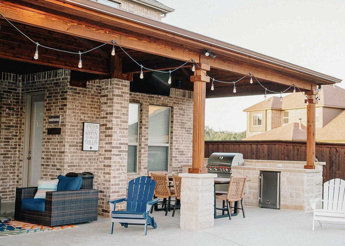 Top outdoor living space design In Fort Worth- Panther City Patio